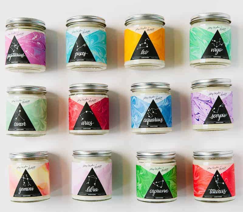 Candle label ideas store
